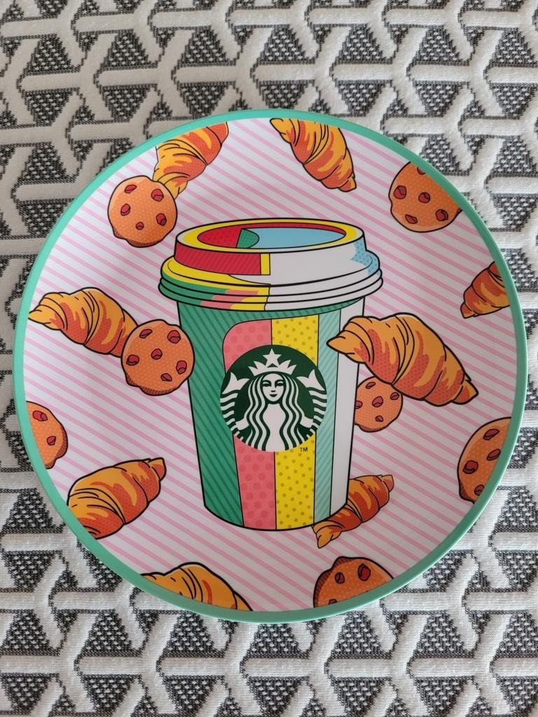 Starbucks Collectible Christmas Melamine Plates, Furniture & Home ...