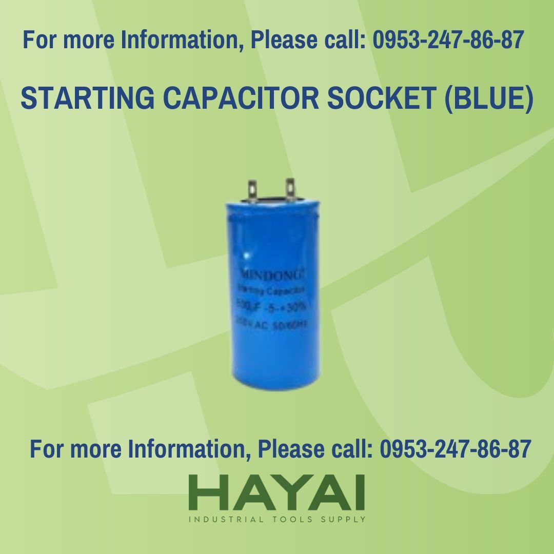 STARTING CAPACITOR SOCKET (BLUE), Commercial & Industrial, Construction ...