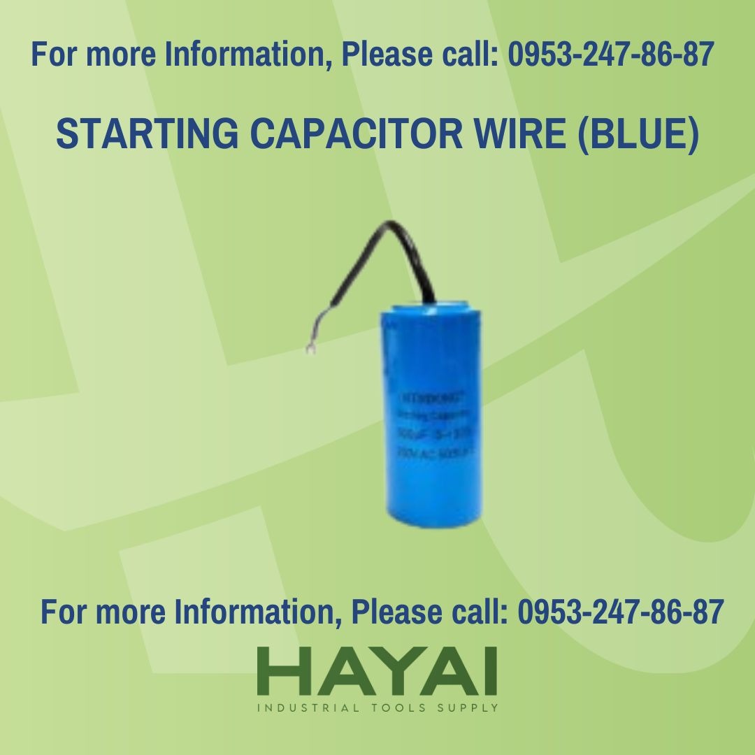 STARTING CAPACITOR WIRE (BLUE), Commercial & Industrial, Construction ...