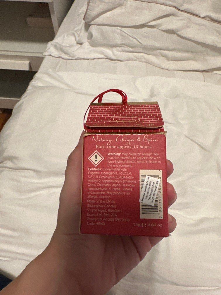 Stoneglow Nutmeg Ginger and Spice Christmas Candle, Furniture & Home ...