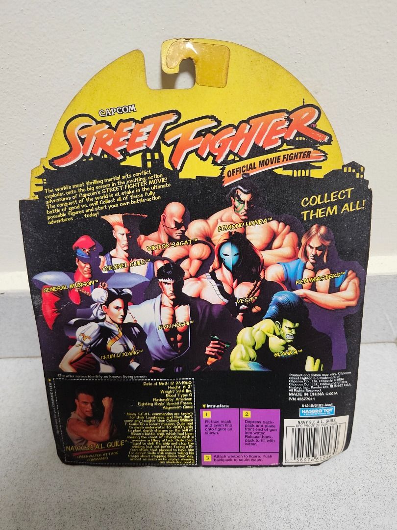 STREET FIGHTER Vintage Movie Action Figures (1993), Hobbies & Toys ...
