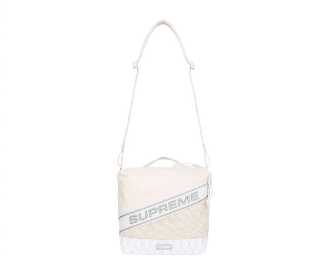 Supreme Logo Shoulder bag white X-Pac, Men's Fashion, Bags, Sling Bags ...