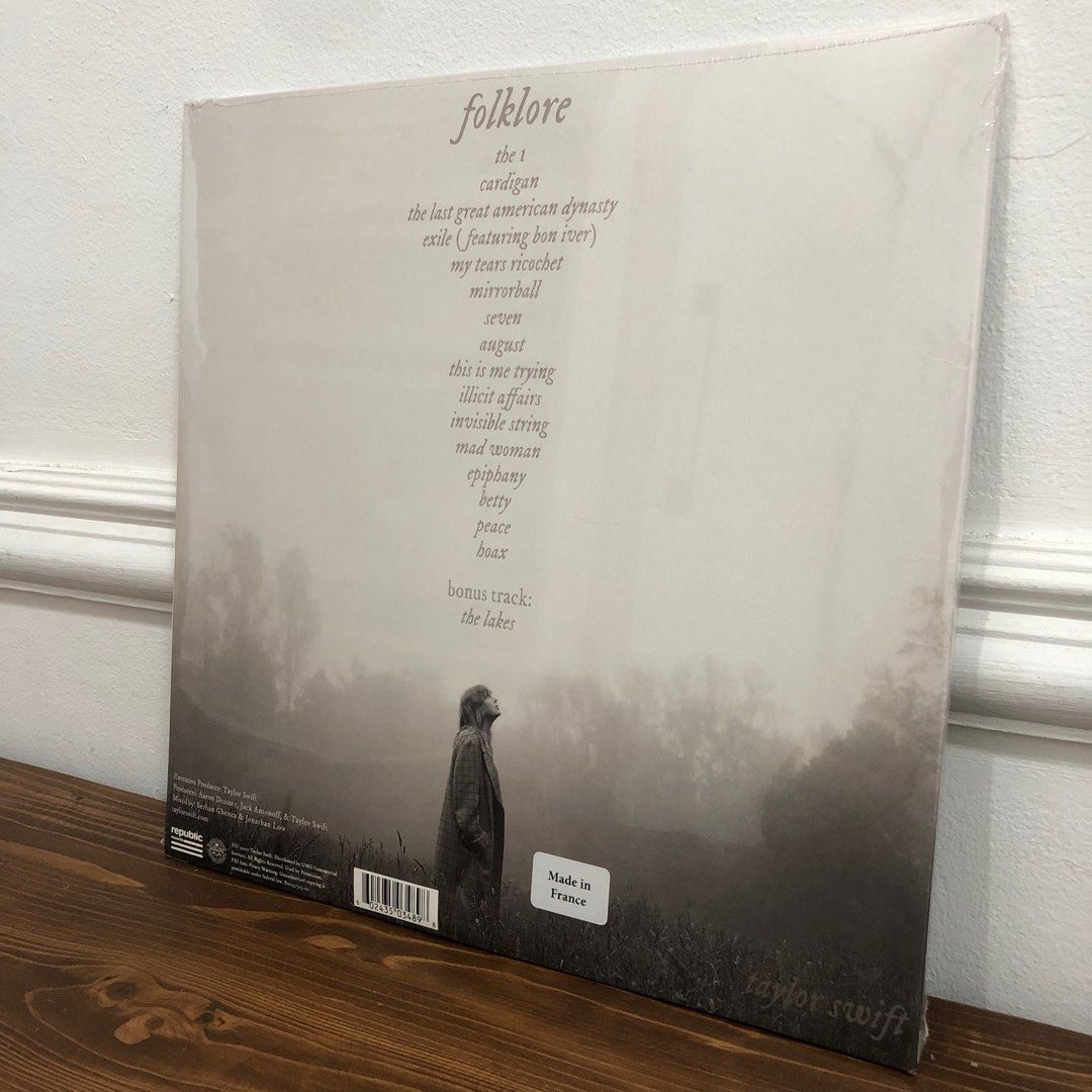TAYLOR SWIFT ‘FOLKLORE’ VINYL (SEALED), Hobbies & Toys, Music & Media ...