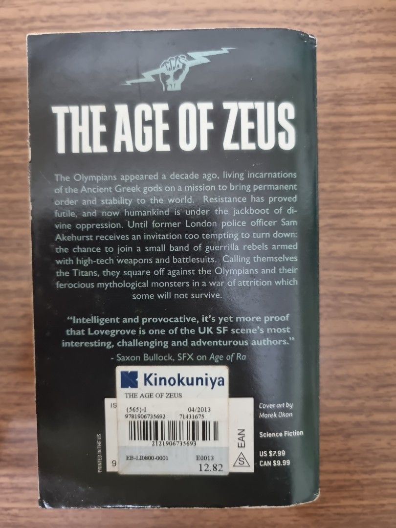 The Age of Zeus, Hobbies & Toys, Books & Magazines, Fiction & Non ...