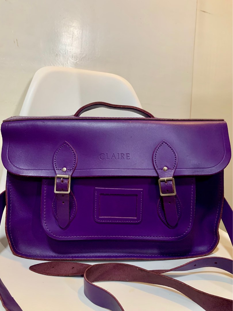 The Cambridge Satchel Purple Messenger Bag, Luxury, Bags & Wallets on ...