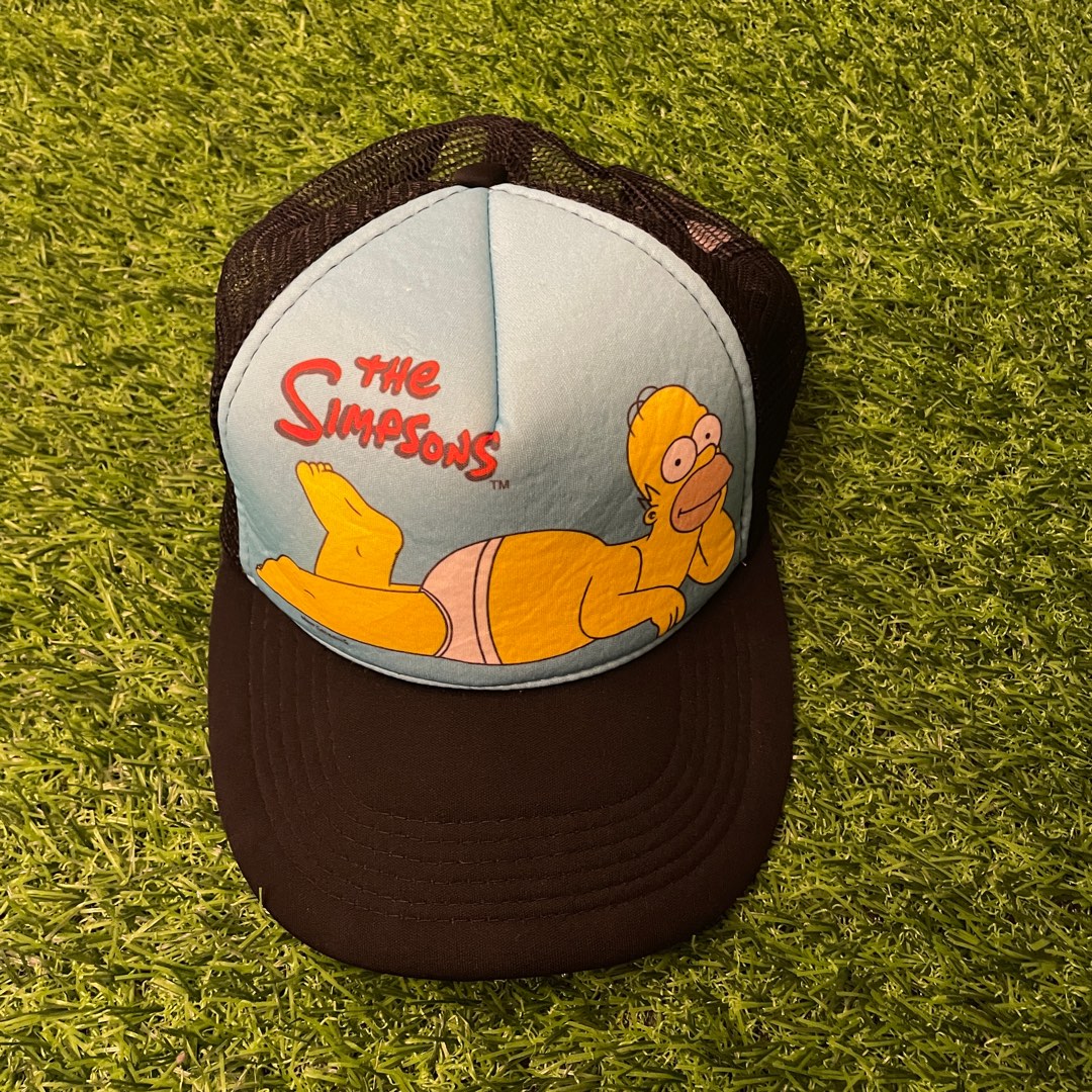 The Simpsons Homer Solo Snapback Mesh Trucker Hat, Men's Fashion ...