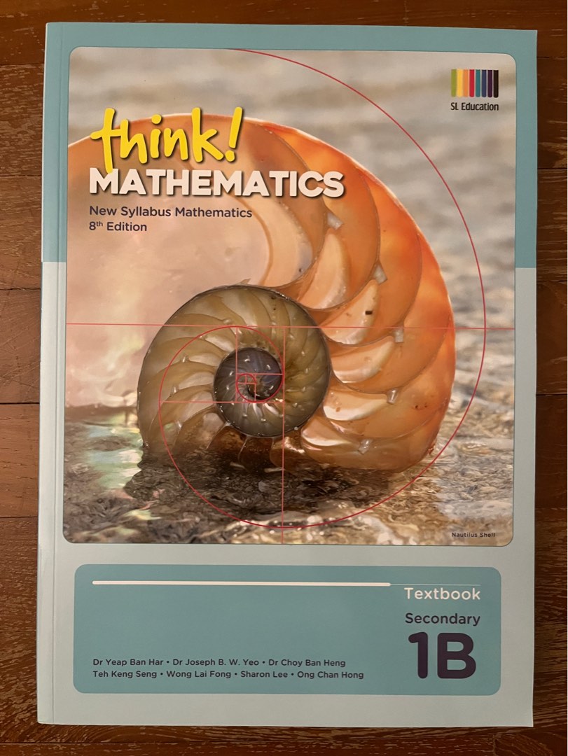 think! secondary 1B mathematics textbook, Hobbies & Toys, Books ...