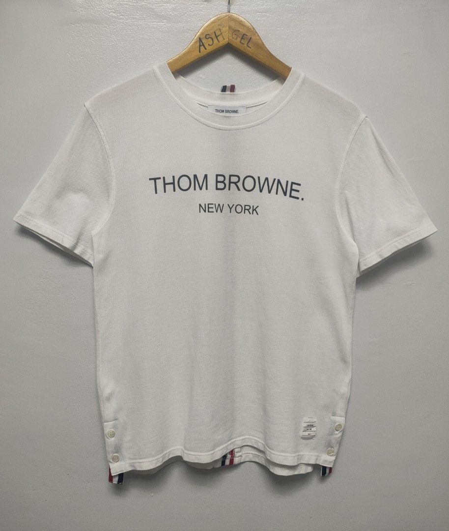 Thom Browne New York Tshirt, Luxury, Apparel on Carousell