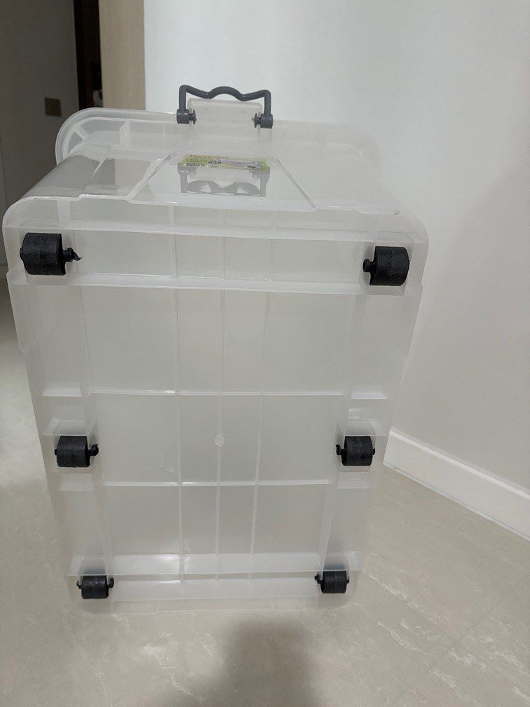 Toyogo Storage Box with Wheels large Size, Furniture & Home Living ...