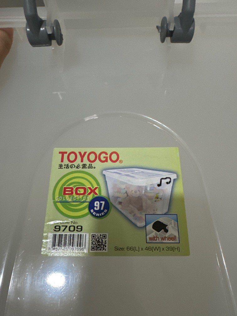 Toyogo Storage Box with Wheels large Size, Furniture & Home Living ...
