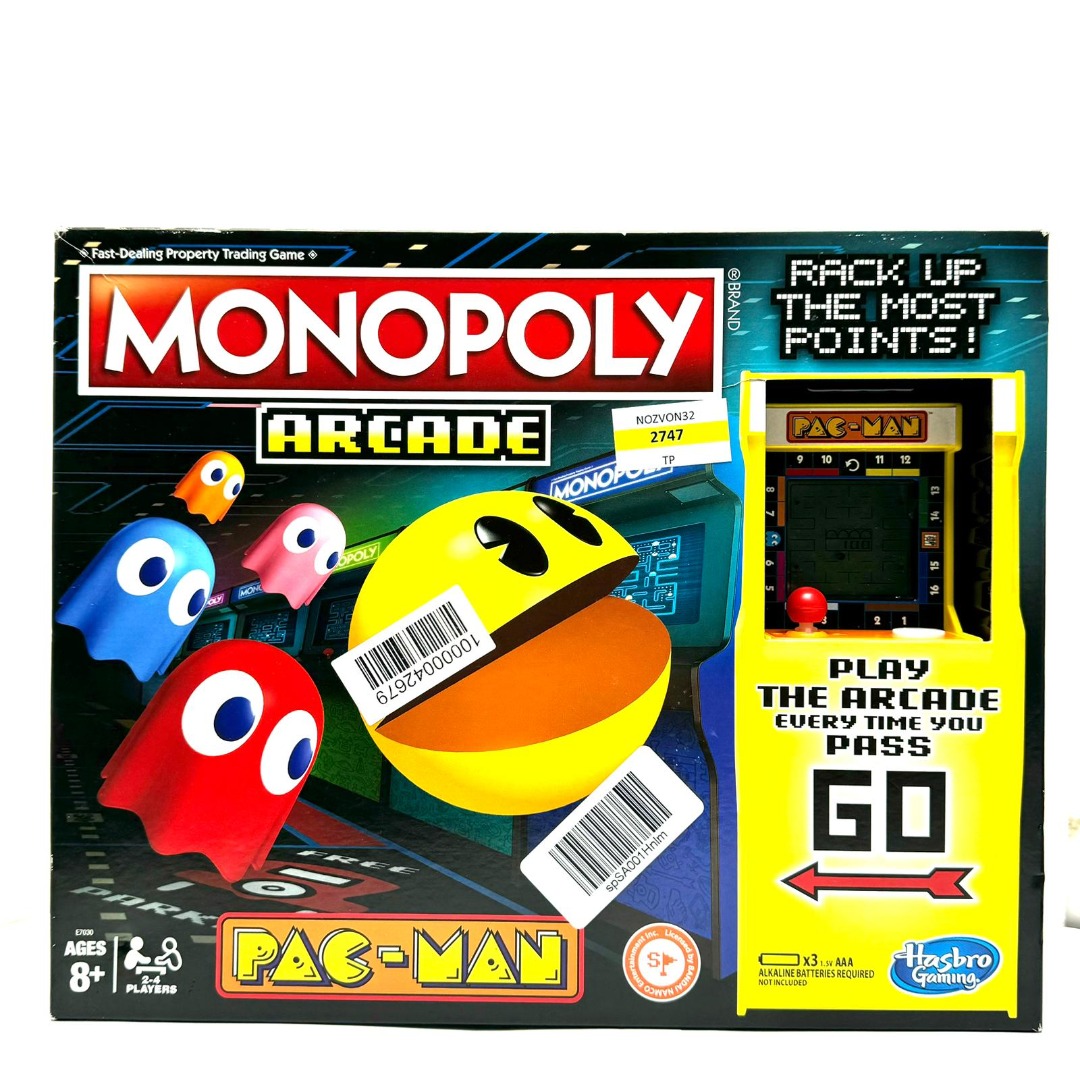 TP-Monopoly Arcade Pac-Man Game; Monopoly Board Game for Children Aged ...