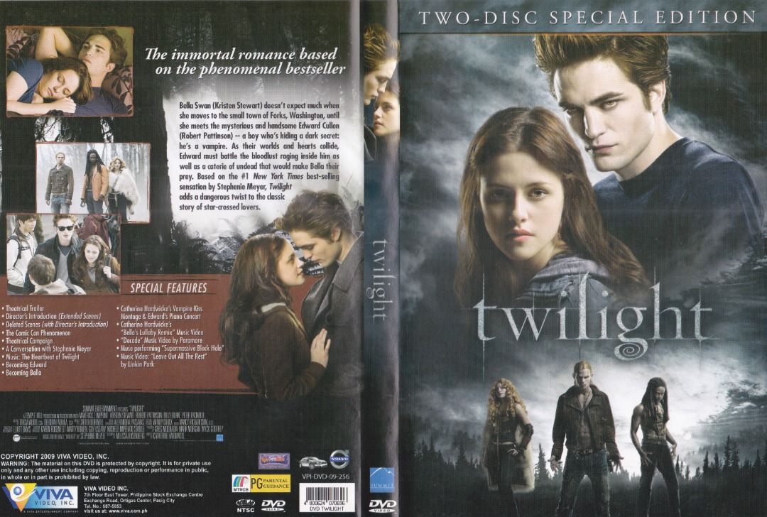 TWILIGHT 2 Disc Special Edition DVD, Hobbies & Toys, Music & Media, CDs ...