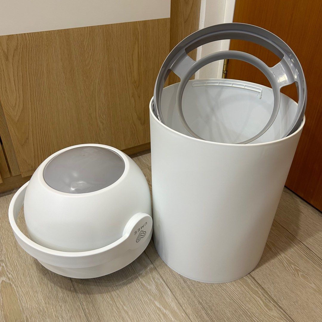 Umee Odourless Diaper Pail / Diaper Bin in Ivory White, Babies & Kids ...