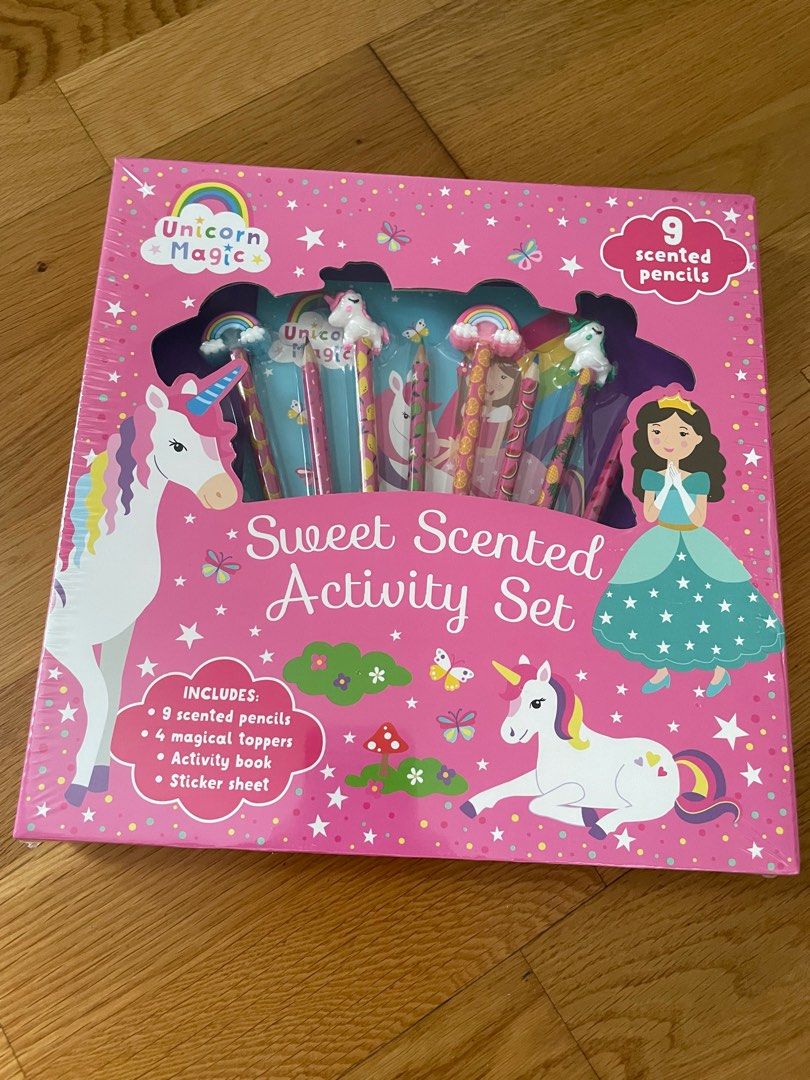 Unicorn magic activity book for kids booksets with 9 scented color ...