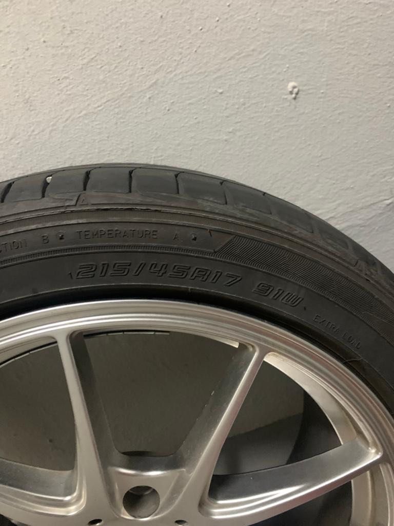 Used Tyres & Rims 17Inches, Car Accessories, Tyres & Rims on Carousell