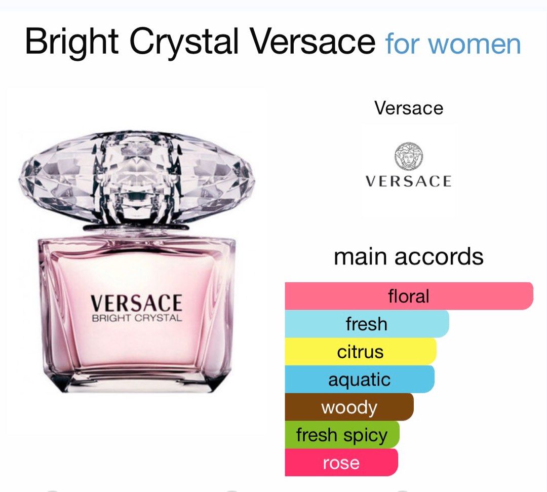 VERSACE BRIGHT CRYSTAL MINI PERFUME, Beauty & Personal Care, Fragrance ...