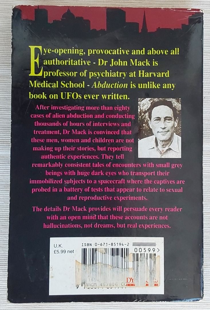 VERY RARE, ALIENS/UFOs - Abduction: Human Encounters With Aliens by John E. Mack, 1995, (English ...
