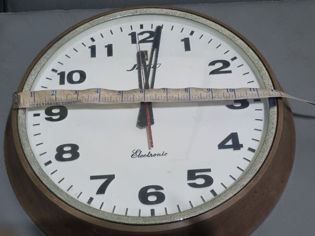 Vintage Jeco Electronic wall clock Japan, Furniture & Home Living, Home ...