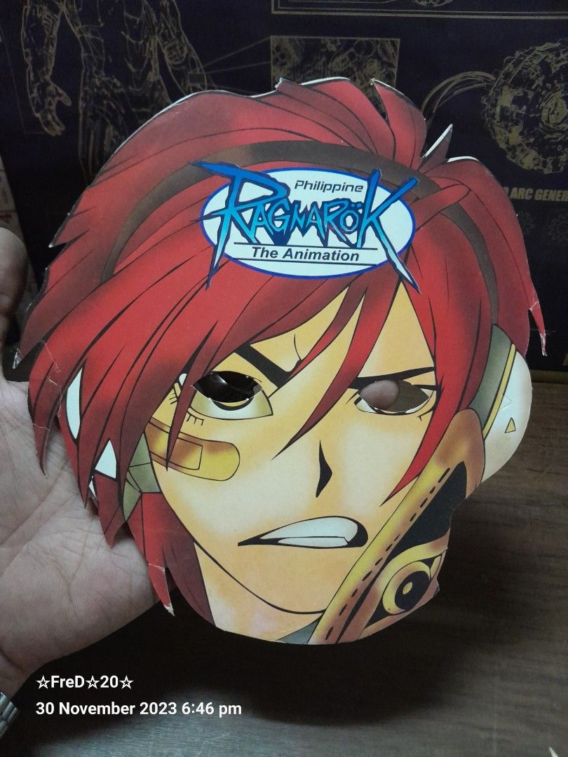 Vintage Philippine Ragnarok The Animation Local Paper Mask, Hobbies ...