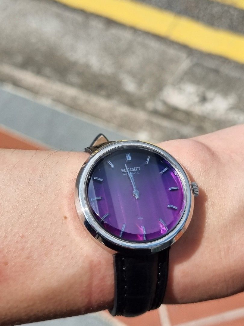 Vintage Seiko Prismatic Purple Chariot Men's Automatic Watch [1970s ...