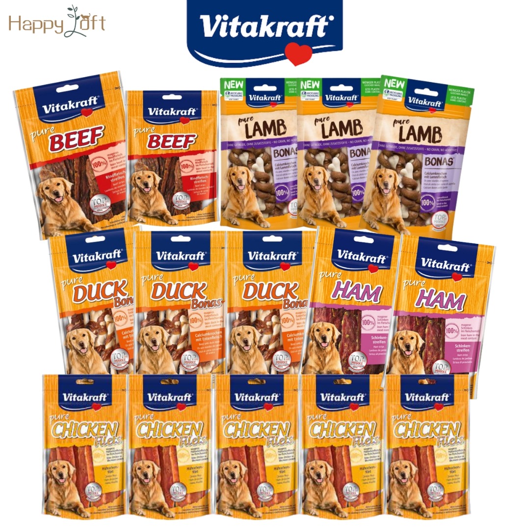 Vitakraft Chew Stick Dog Pet Snack Training Beef Duck Ham Lamb Chicken ...