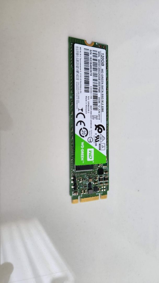 WD 120 GB M2 SATA SSD, Computers & Tech, Parts & Accessories, Hard ...