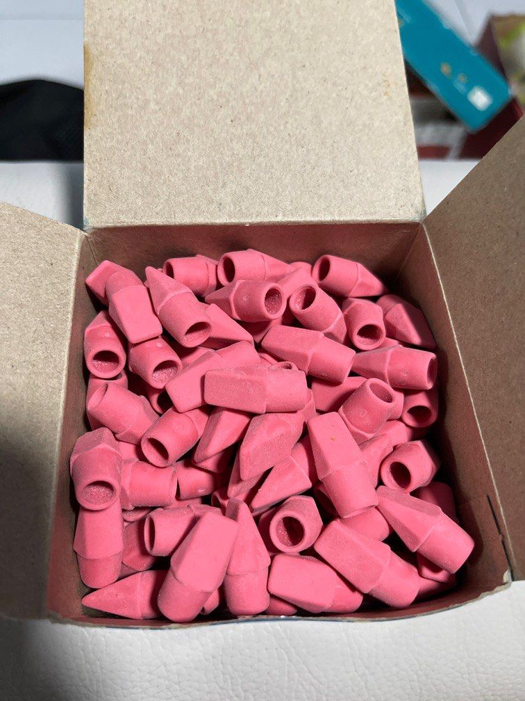 Wedge cap Pencil Tip Erasers, Hobbies & Toys, Stationery & Craft, Art ...