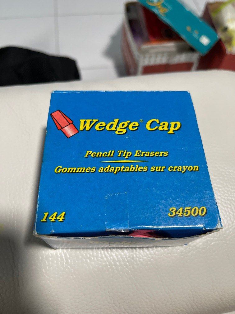 Wedge cap Pencil Tip Erasers, Hobbies & Toys, Stationery & Craft, Art ...