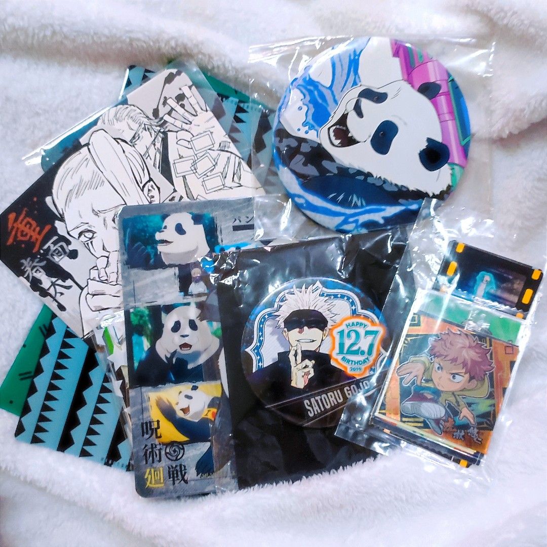 WTS/LFB SATORU GOJO JUMP SHOP 2019 BIRTHDAY CAN BADGE PIN + JJK ...