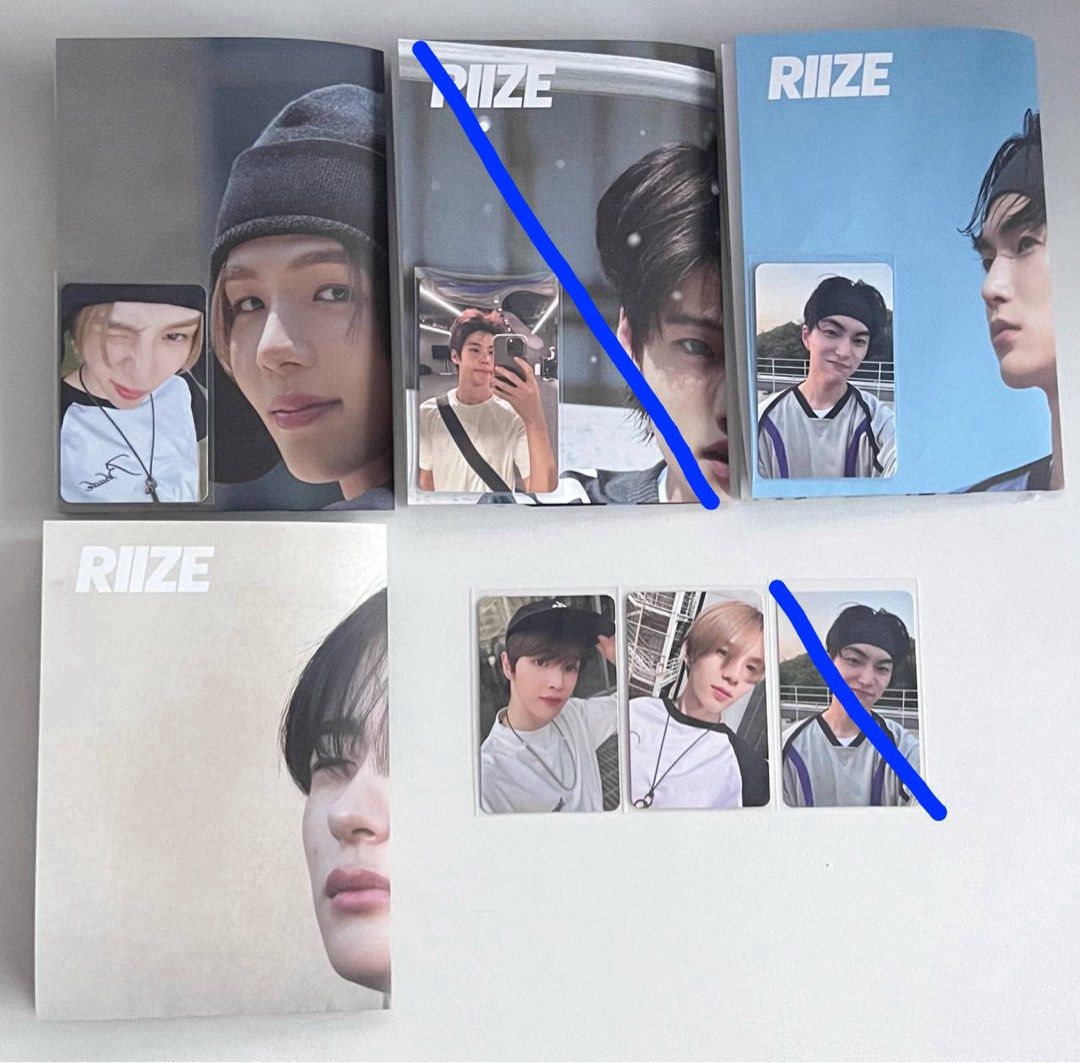 wtt riize rise realize ver albums ep 1 first single pcs inclusions posters sohee shotaro ...