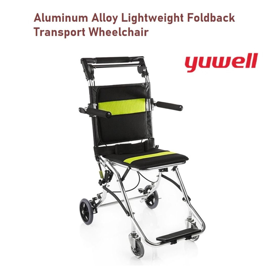 Yuwell Ultra Lightweight Transport Wheelchair for The Elderly and ...