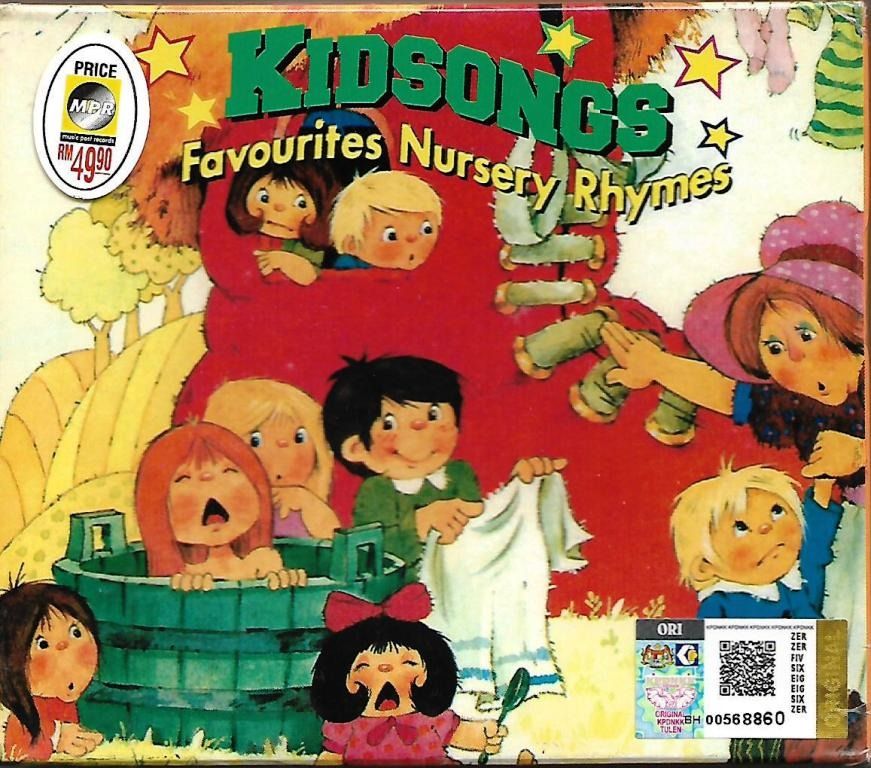 100 Kidsongs Favourite Nursery Rhymes 5CD Alphabet Song Happy Birthday ...