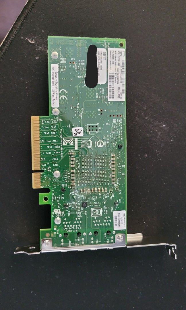 10gbps HPE 2 Port 10GBASE-T Network Adapter Card 10G gbps RJ45 UTP ...