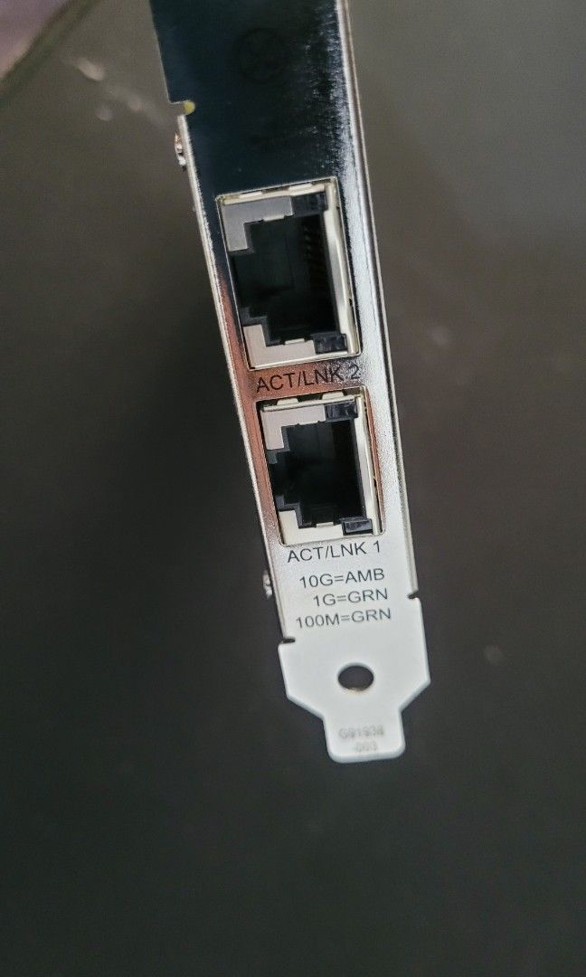 10gbps HPE 2 Port 10GBASE-T Network Adapter Card 10G gbps RJ45 UTP ...