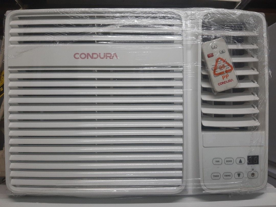 1hp new model condura with remote window type, TV & Home Appliances ...