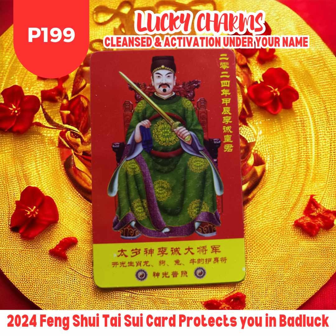2024 Feng Shui Tai Sui Card Lucky Charms Protects you in Badluck, Women ...