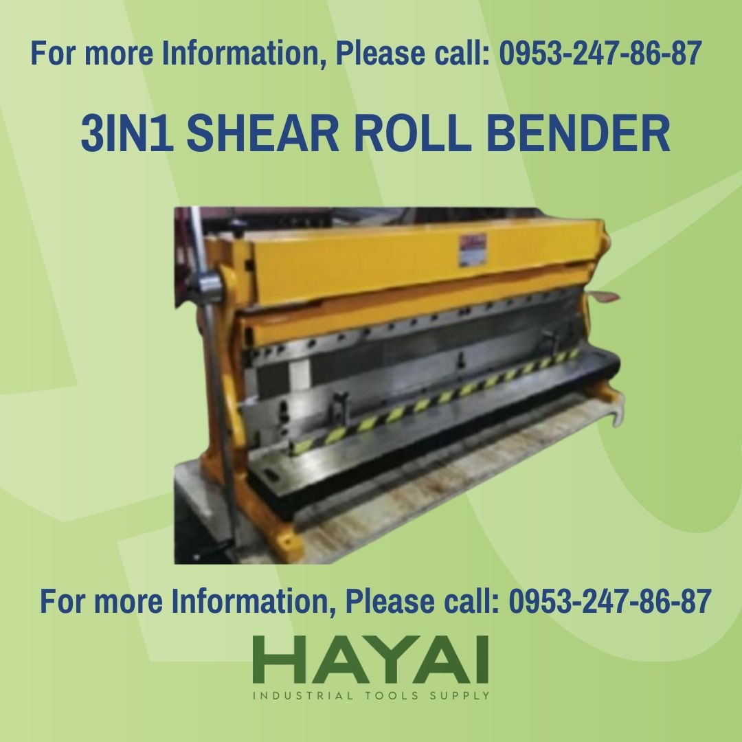 3IN1 SHEAR ROLL BENDER, Commercial & Industrial, Construction Tools & Equipment on Carousell