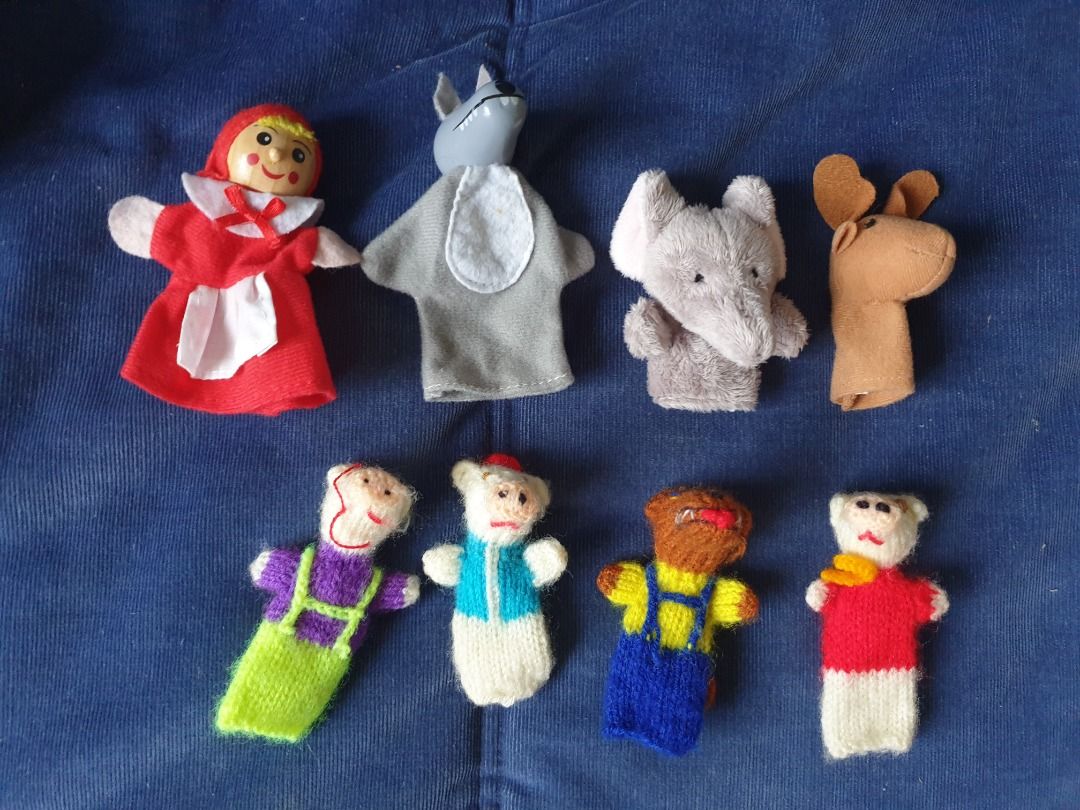 9 pcs Soft Animal Finger Puppets, Hobbies & Toys, Toys & Games on Carousell