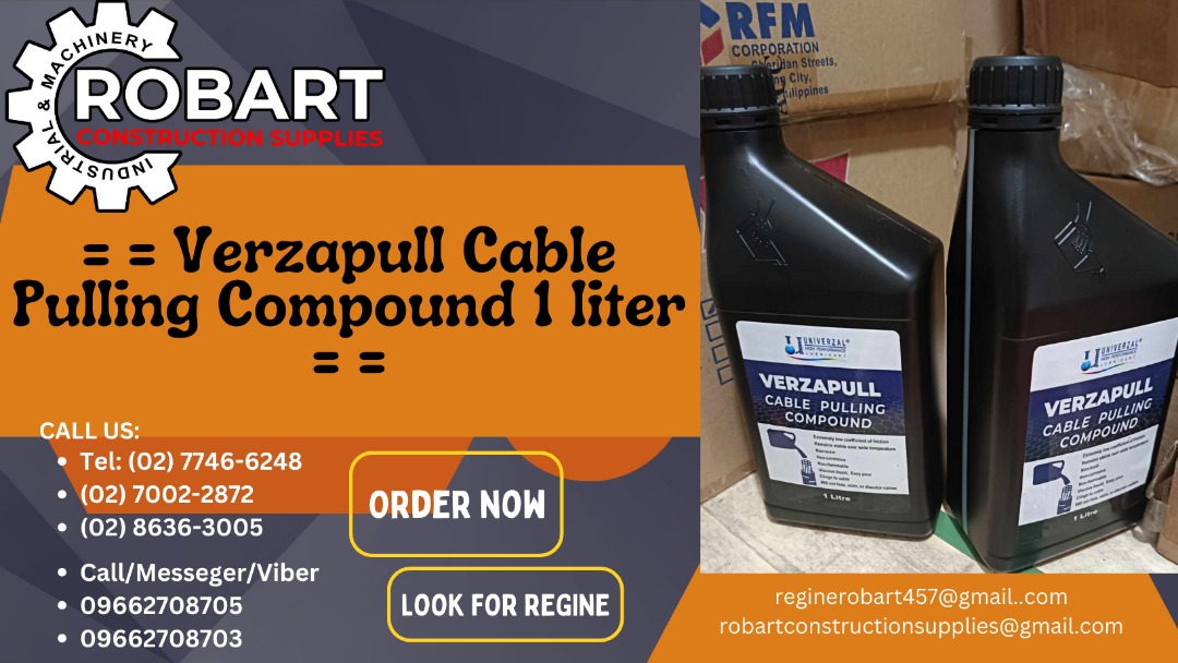 Verzapull Cable Pulling Compound 1 liter = =, Commercial & Industrial ...