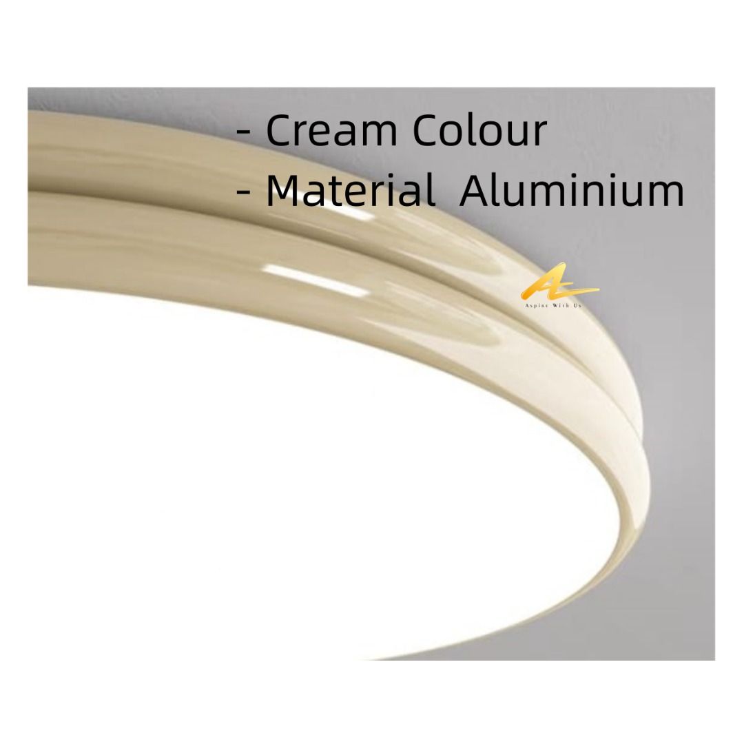 ! NEW ! LED Ceiling Light Cream Frame 40cm Lighting Living Kitchen ...