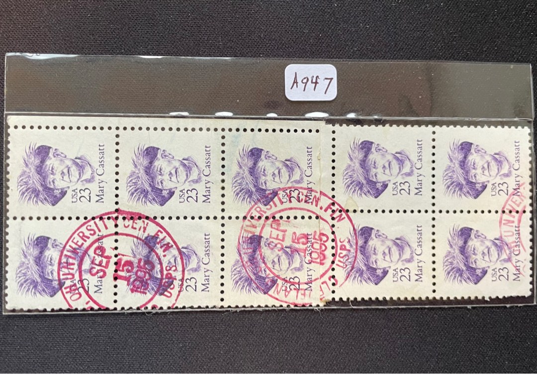 A947 - USA Mary Cassett, Famous People Commemorative Fine Used Stamps ...