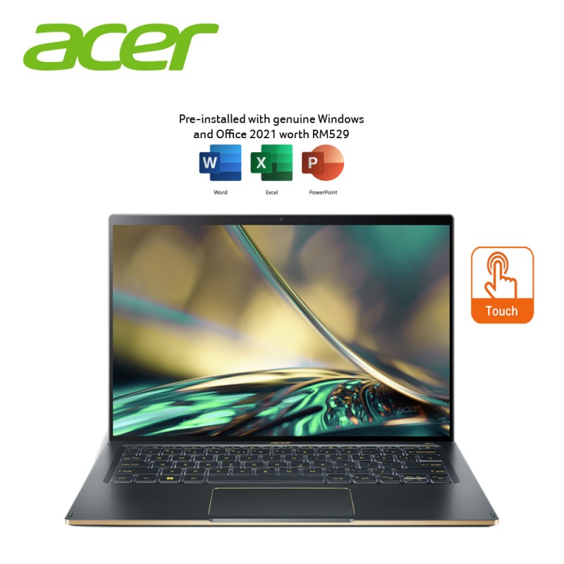 Acer Swift SF14-71T-59F9 Touch Laptop (Mist Green) [Intel i5-13500H..16GB RAM...512GB SSD...14 ...