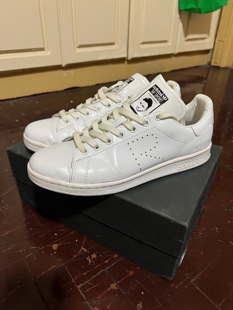 Adidas x Raf simons (stan smiths) all white, Men's Fashion, Footwear, Sneakers on Carousell