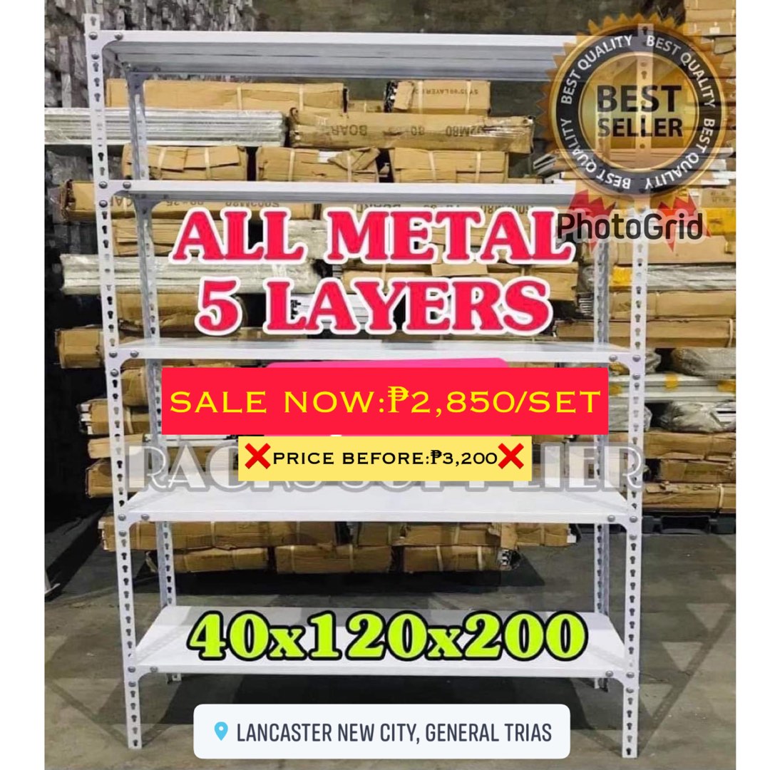 ALL STEEL/ALL METAL SHELVES RACK BIG SALE‼️, Furniture & Home Living ...