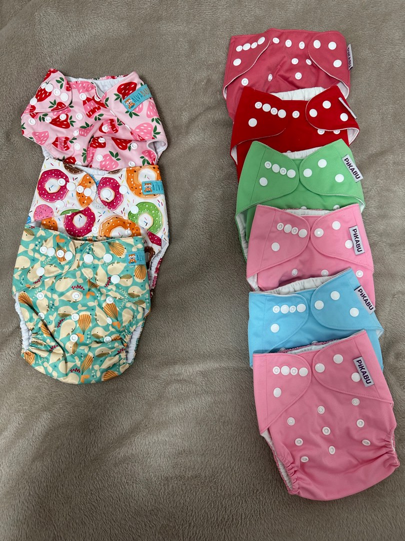 Alva baby and pikabu cloth diapers, Babies & Kids, Bathing & Changing ...
