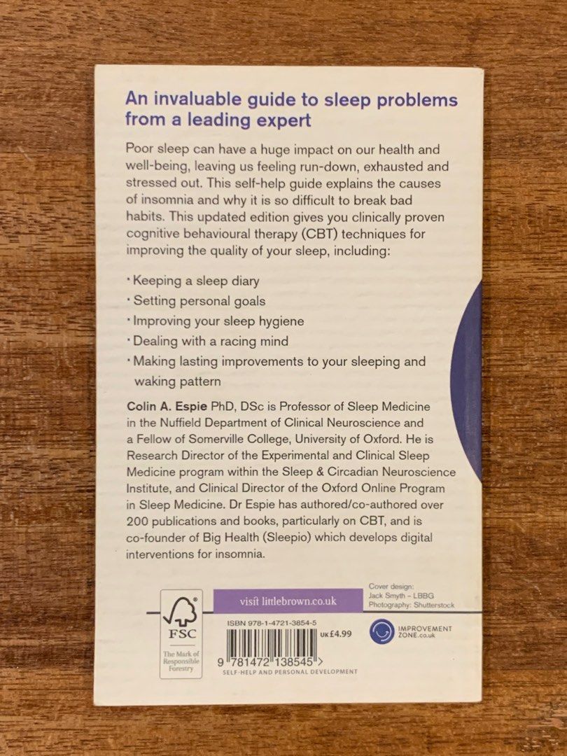 An introduction to Coping with Insomnia & Sleep Problems Second Edition book by Colin a.espie ...