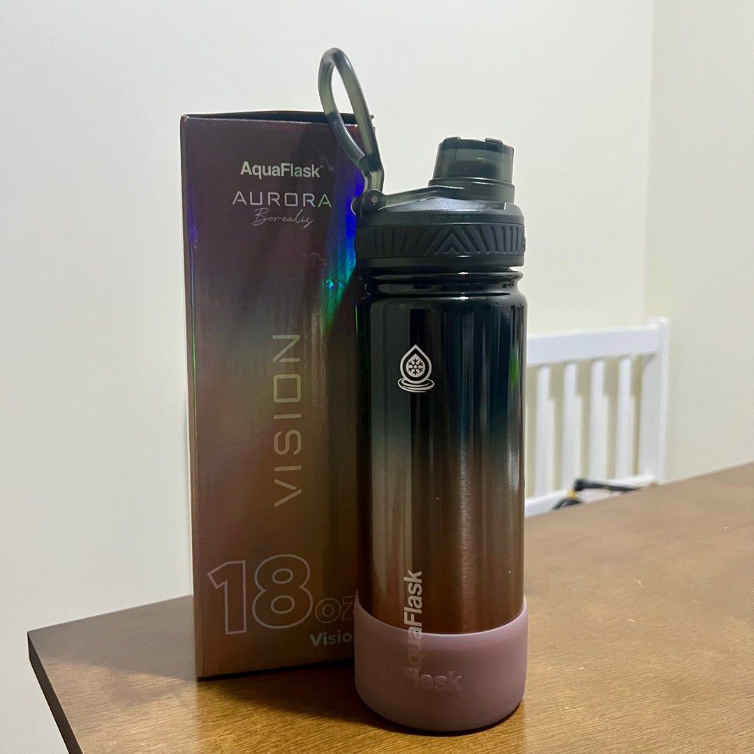 Aquaflask Limited Edition Aurora Borealis Vision 18oz, Food & Drinks ...