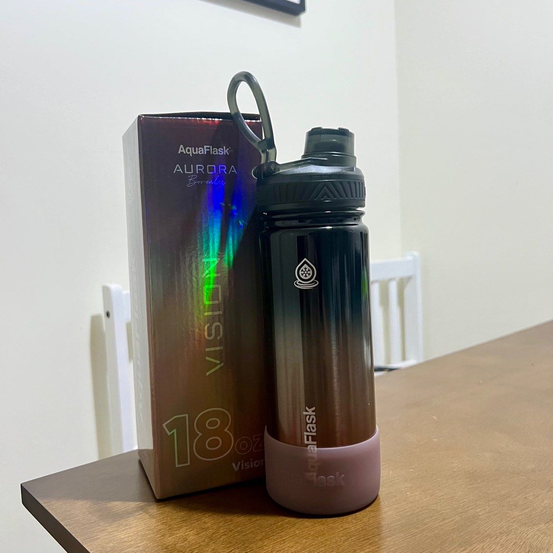 Aquaflask Limited Edition Aurora Borealis Vision 18oz, Food & Drinks ...