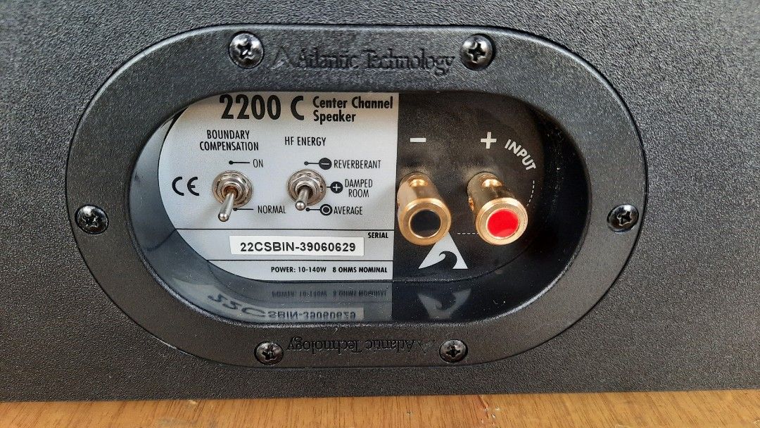 Atlantic Technology 2200C Center Speaker, Audio, Soundbars, Speakers ...