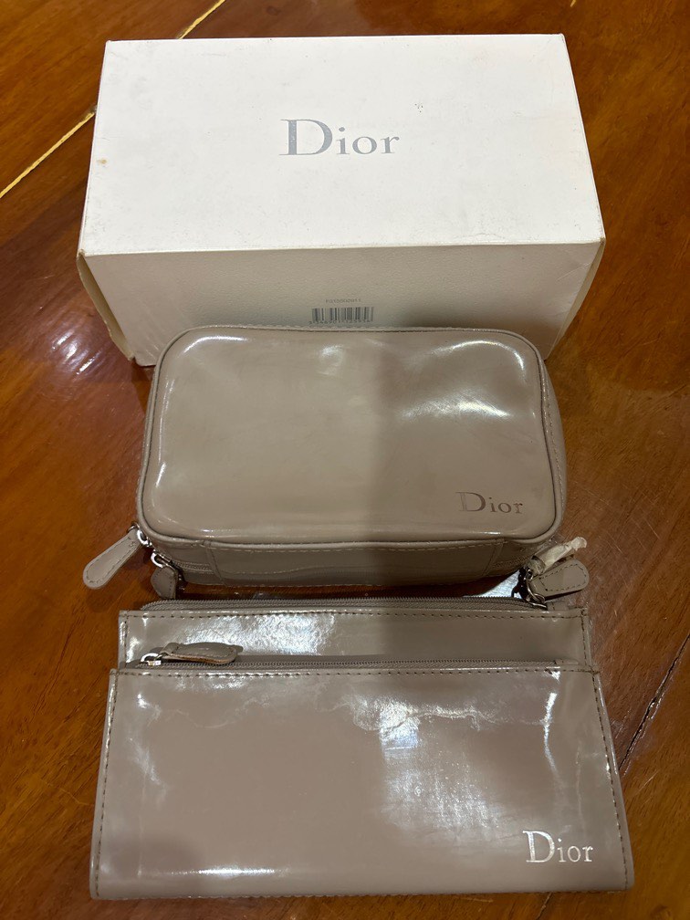 Authentic Christian Dior make up pouch set, Women's Fashion, Bags ...
